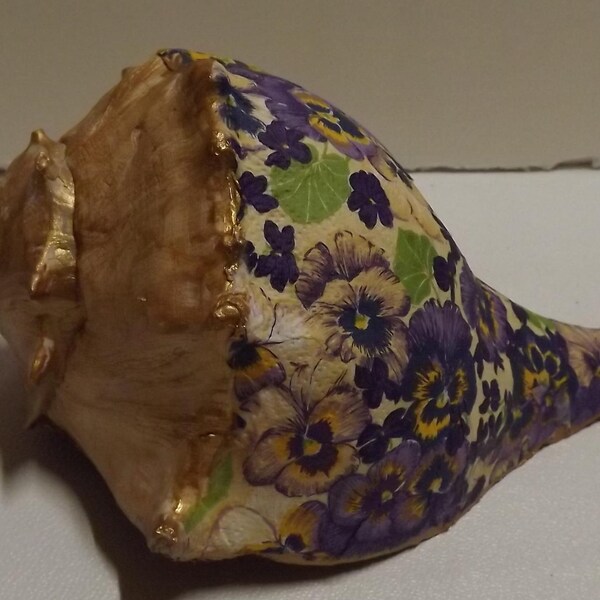 Decoupage Conch Shells - Etsy