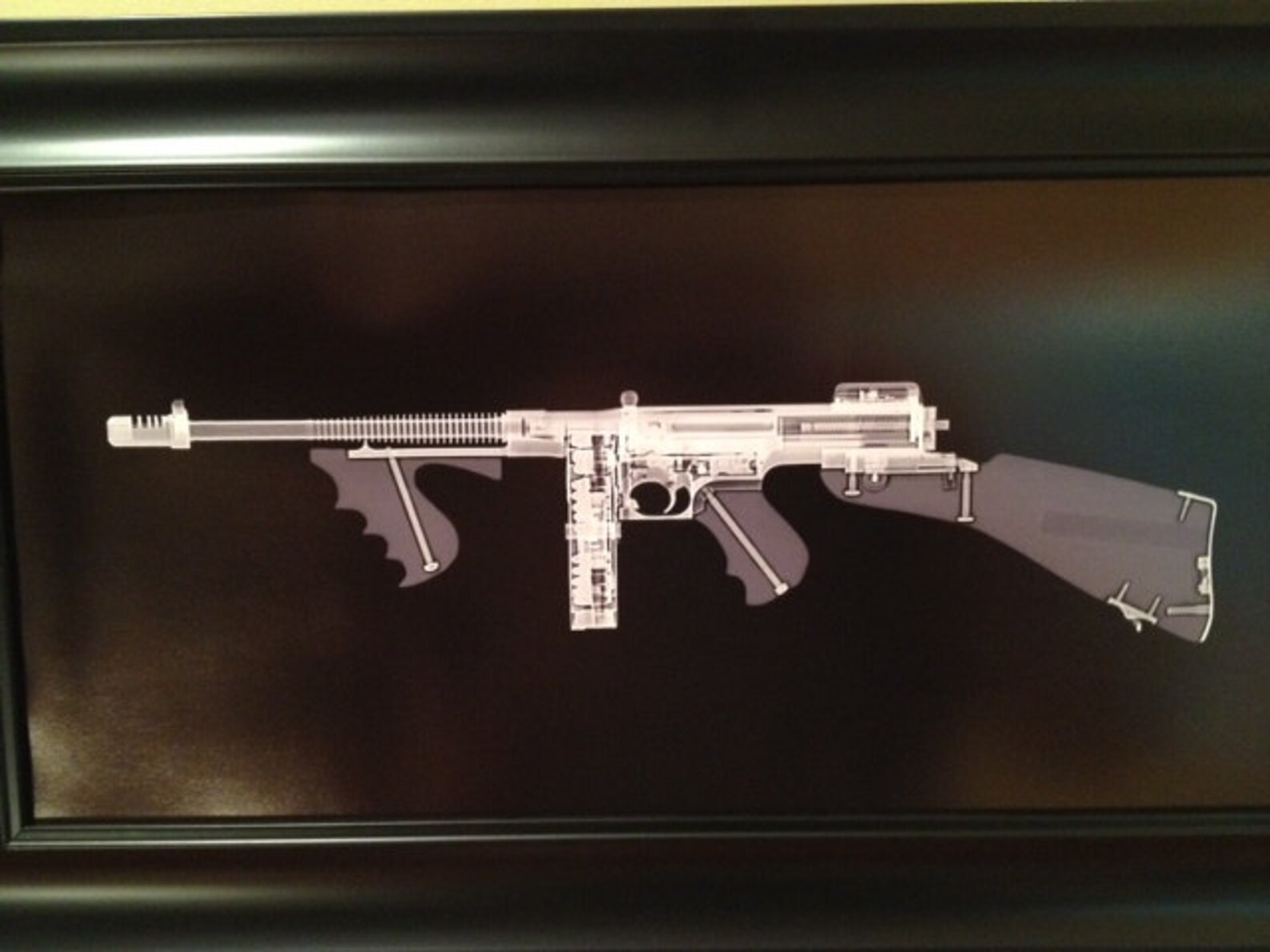 Tommy Gun CAT Scan Gun Print Ready to Frame - Etsy