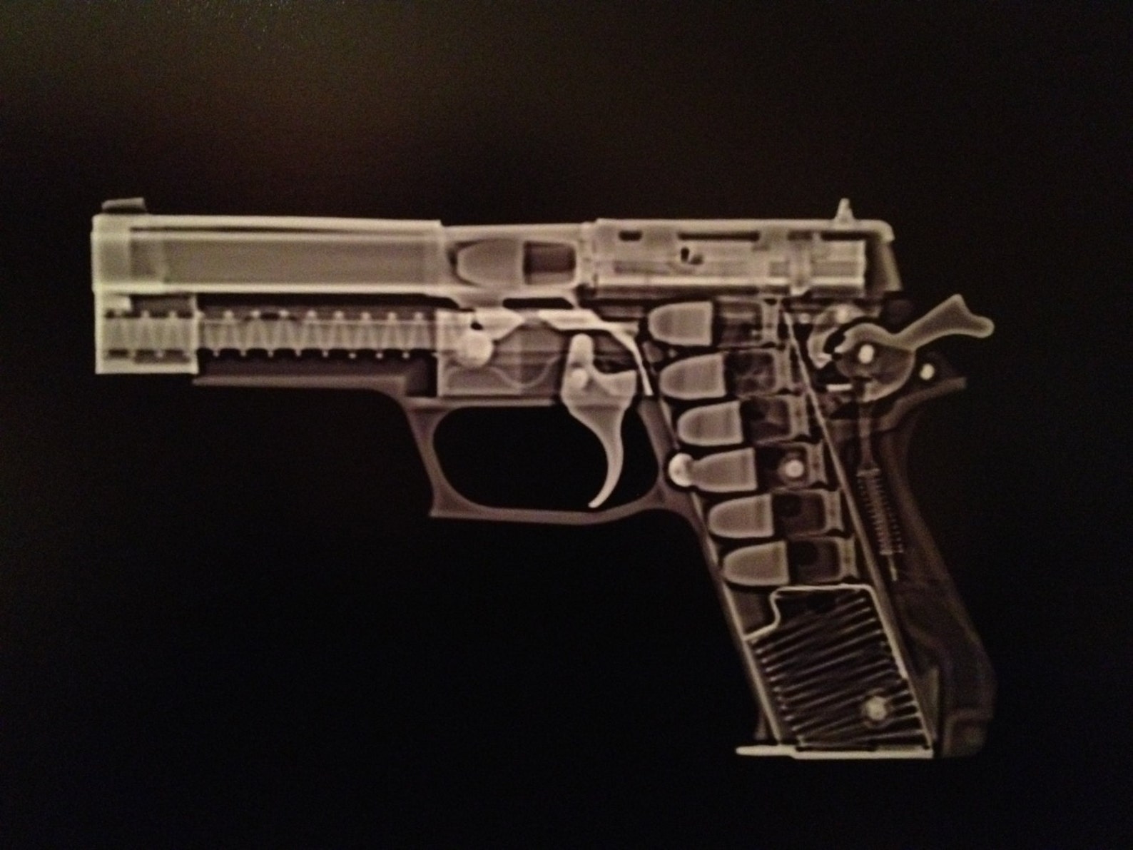 Sig P220 Pistol CAT Scan Ready to Frame - Etsy
