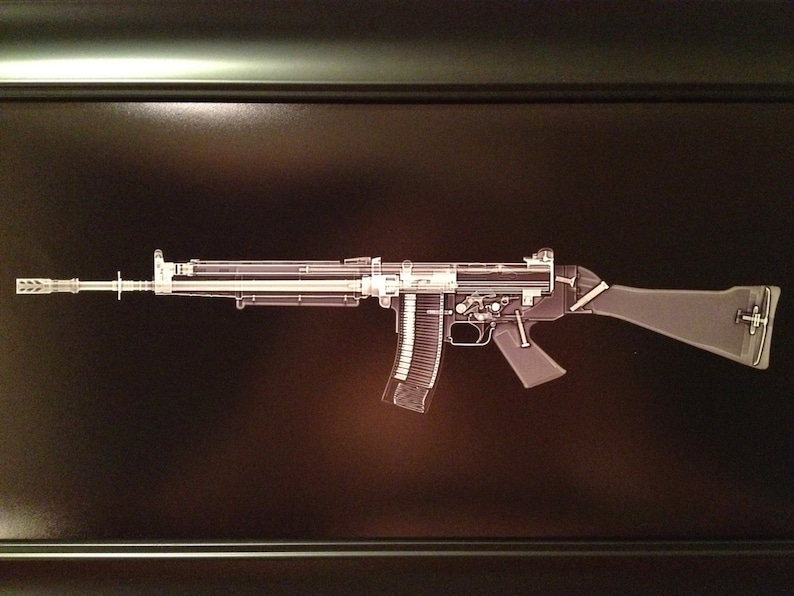 FN FNC Rifle Print Ready to Frame - Etsy