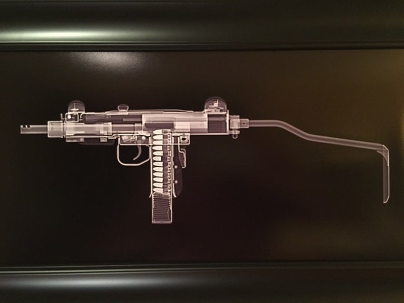 Mini Uzi CAT Scan Gun Print Ready to Frame - Etsy
