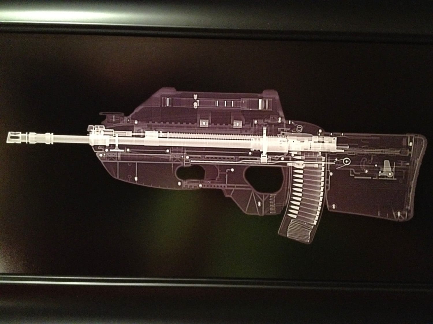 FN FS2000 Rifle CAT Scan Gun Print Ready to Frame - Etsy