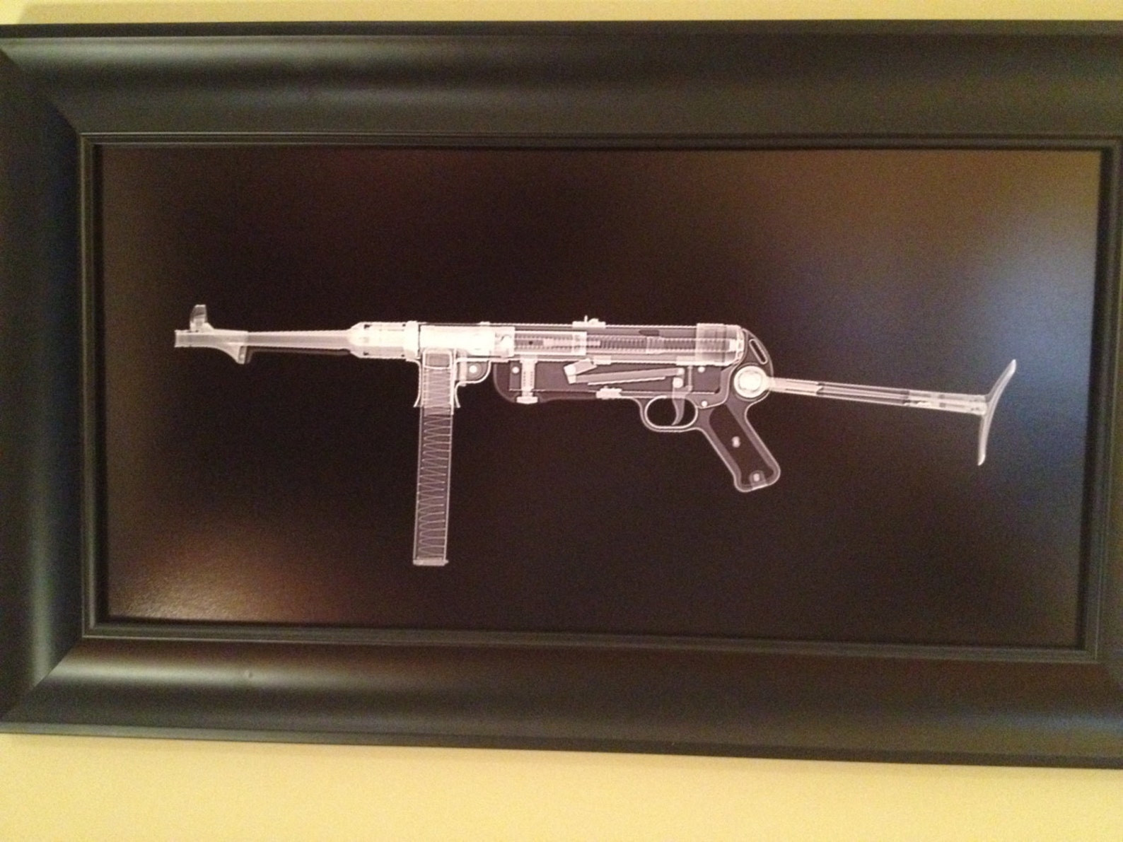 MP40 Submachinegun CAT Scan Gun Print Ready to Frame - Etsy