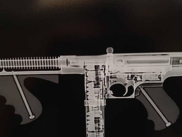 Tommy Gun CAT Scan Gun Print Ready to Frame - Etsy