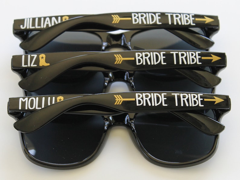 Personalized Sunglasses Bridal Party Sunglasses Bachelorette Etsy