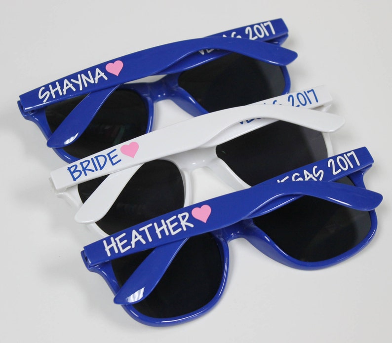 Personalized Sunglasses Wedding Favors Bachelorette Ts Etsy