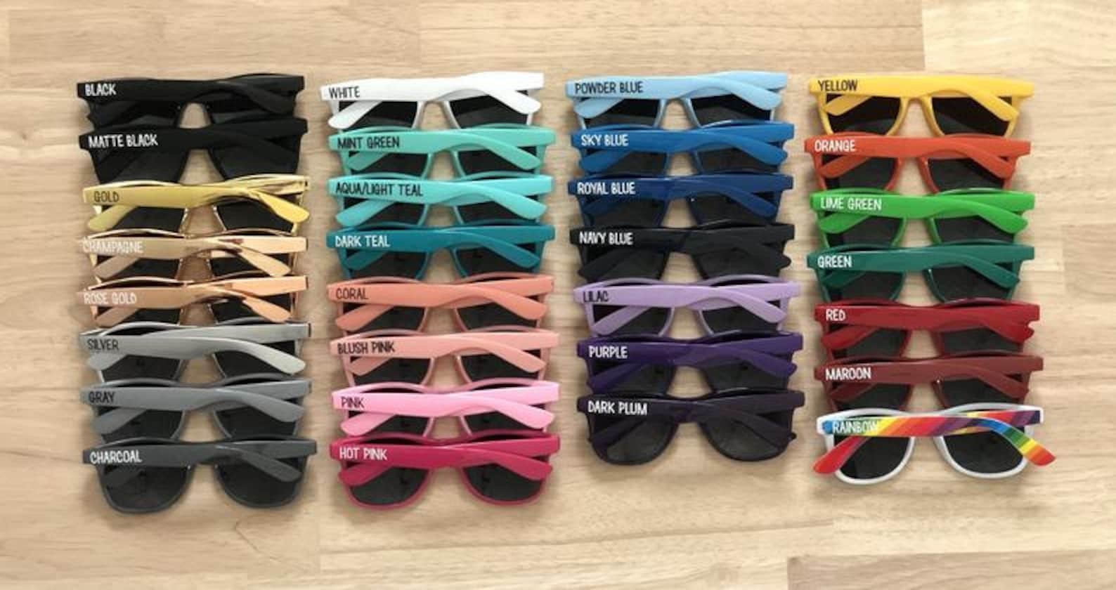 Personalized Sunglasses, Custom Wedding Favors, Bachelorette Gifts ...