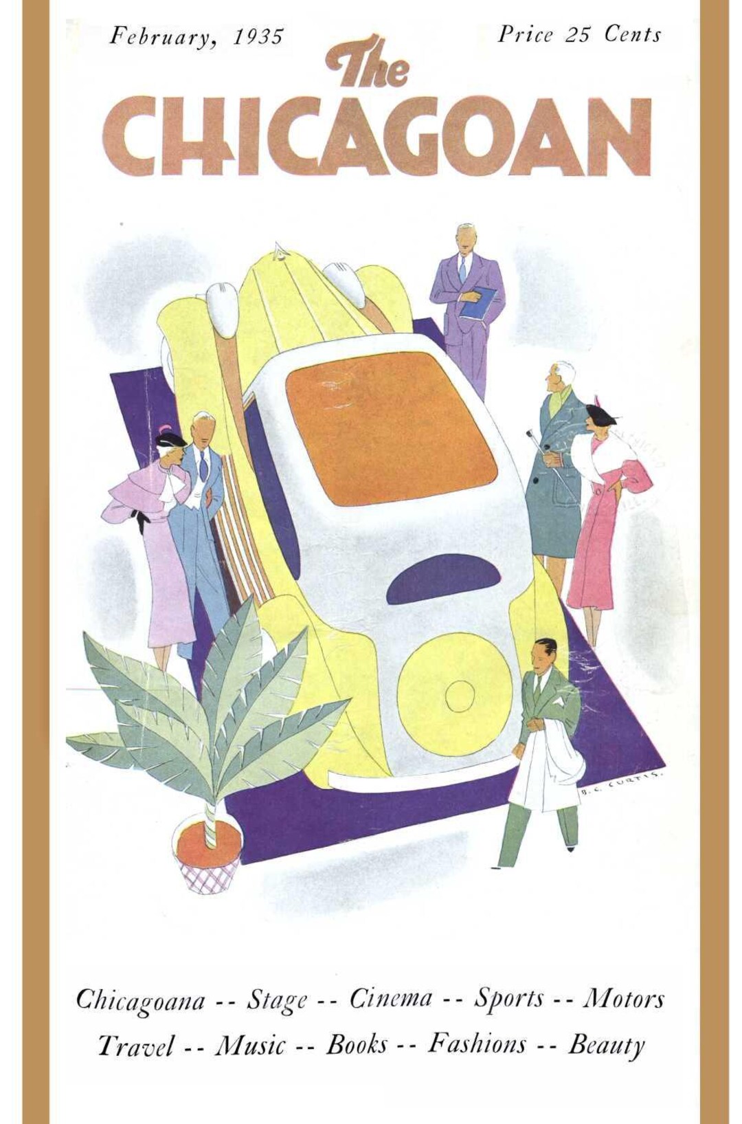 Digital Print of the Chicagoan Magazine Cover - February 1935 - Wealthy ...