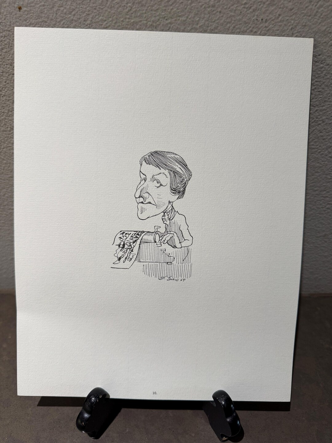 David Levine Caricature of the Great French Writer Nathalie Sarraute ...