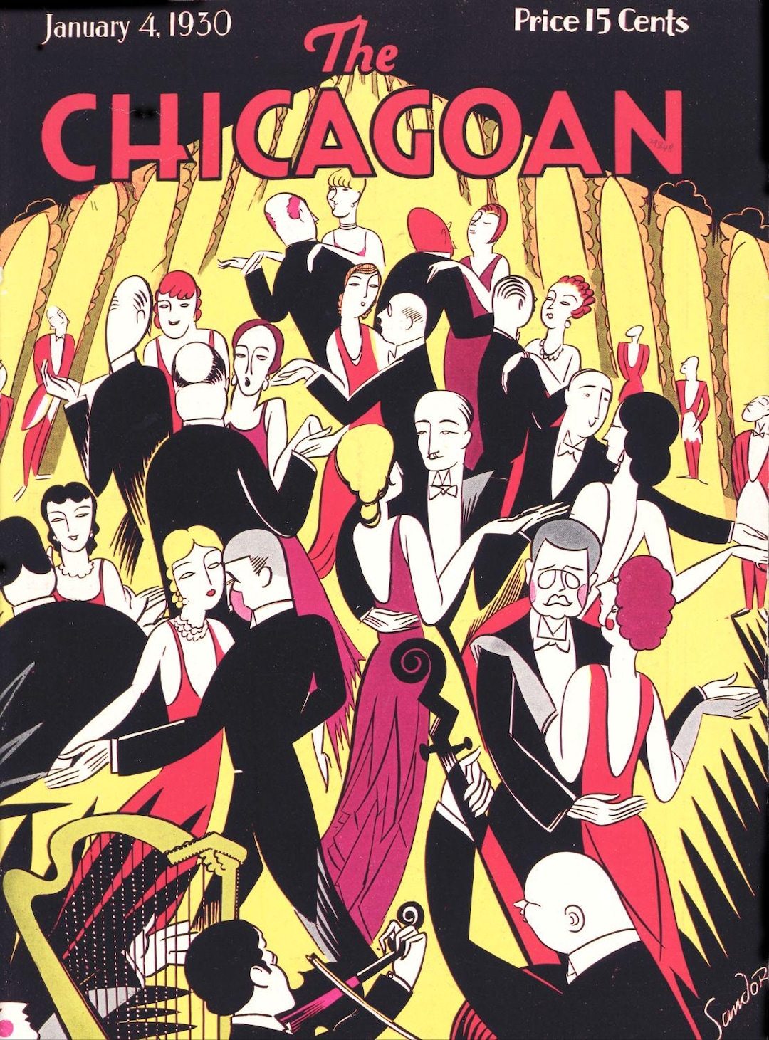 Digital Print of the Chicagoan Magazine Cover - January 4, 1930 - Art ...