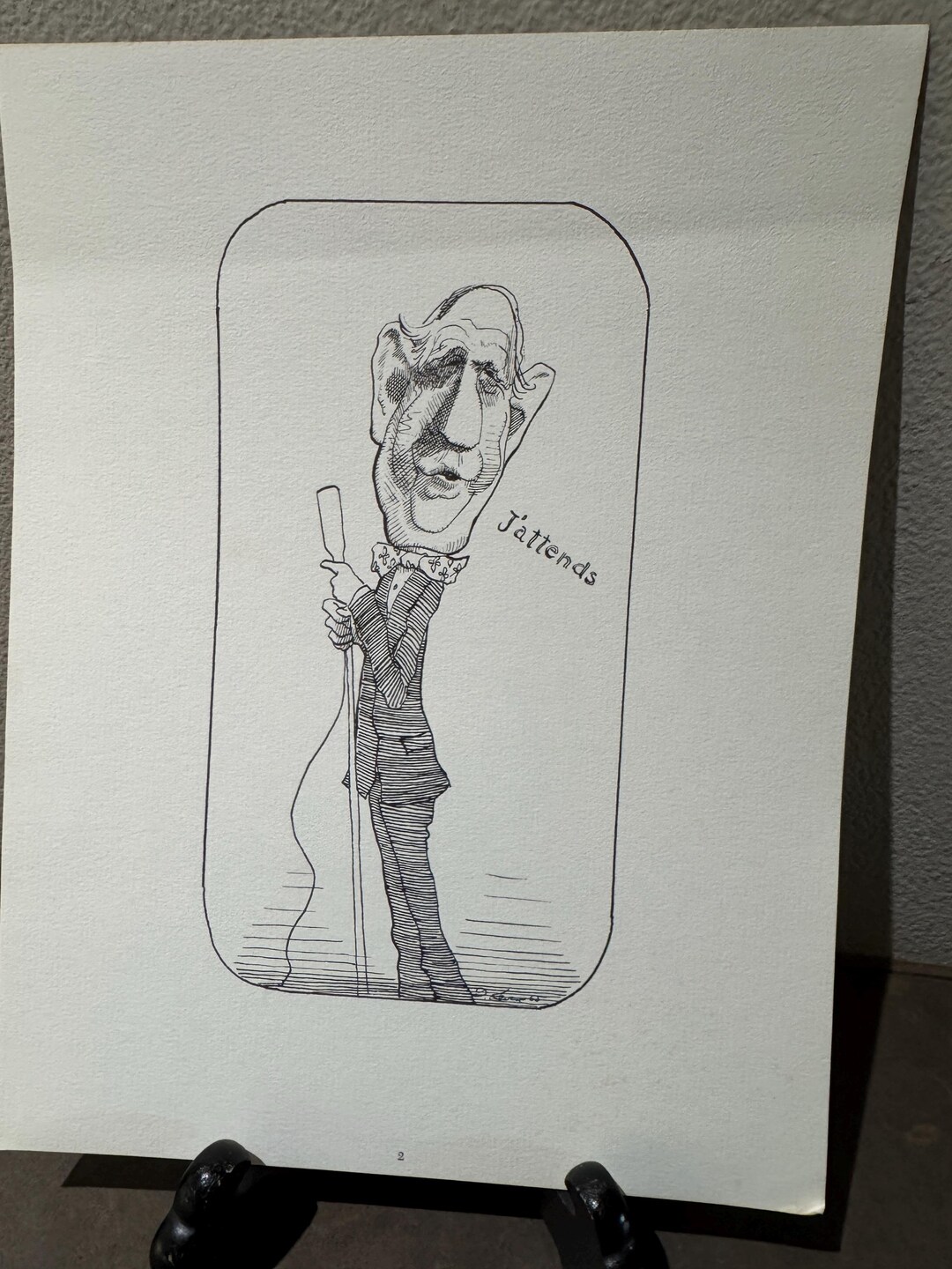 David Levine Caricature of French President Charles De Gaulle From the ...