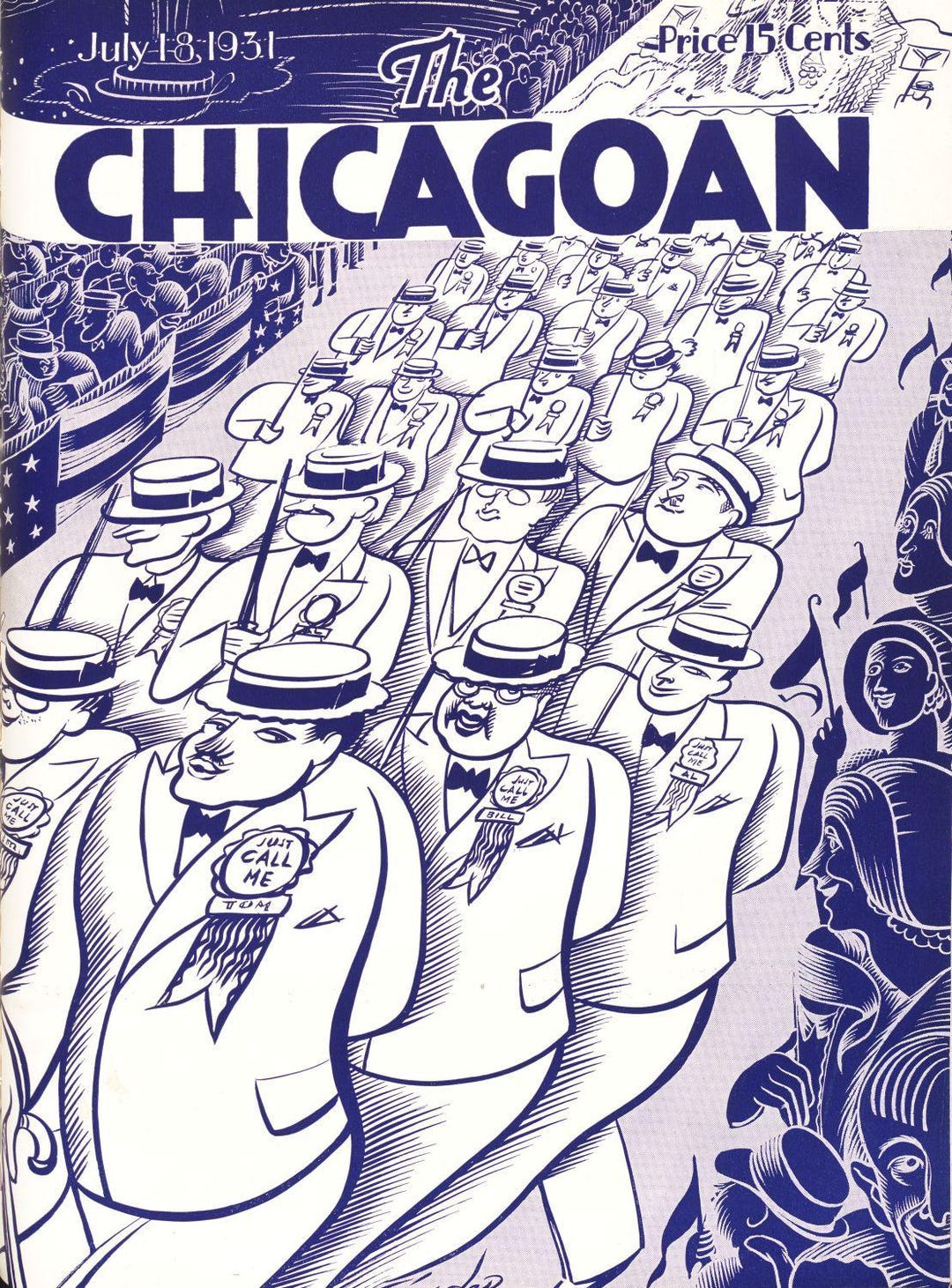 Digital Print of the Chicagoan Magazine Cover July 13, 1931 ...