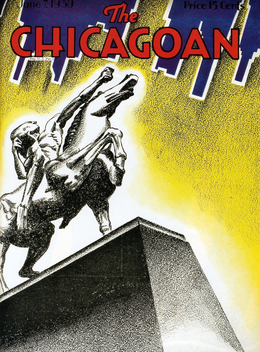 The Chicagoan Magazine - Digital Print of Cover Art - Undated - the ...