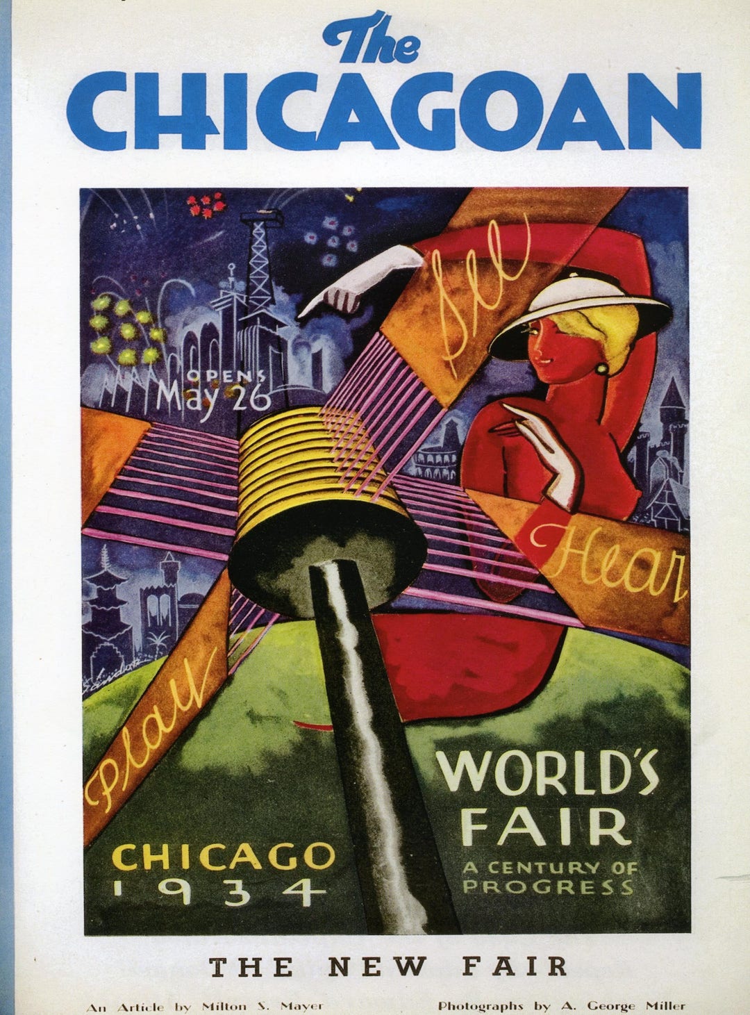 The Chicagoan Magazine - Digital Print of Cover - May 1934 - World's ...