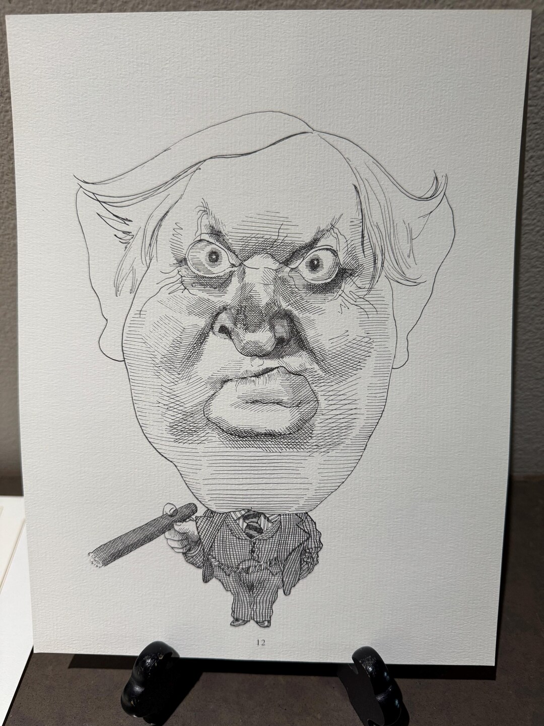 David Levine Caricature of the Great English Writer, Journalist EVELYN ...