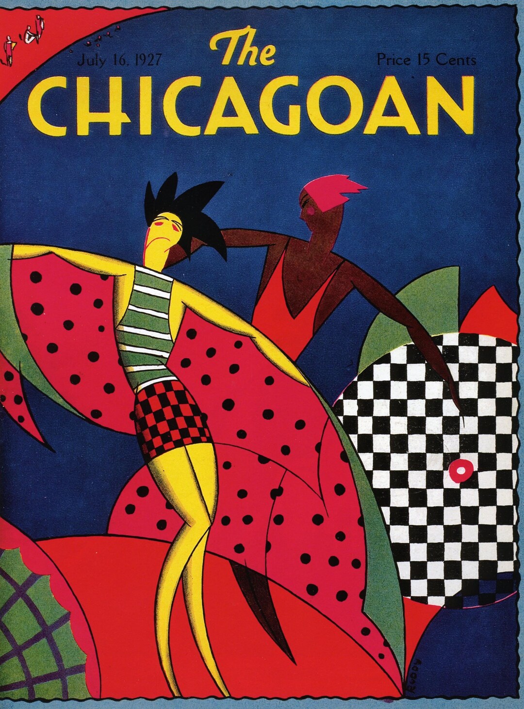 The Chicagoan Magazine - Digital Print of Cover - Art by Arthur H Ruddy ...