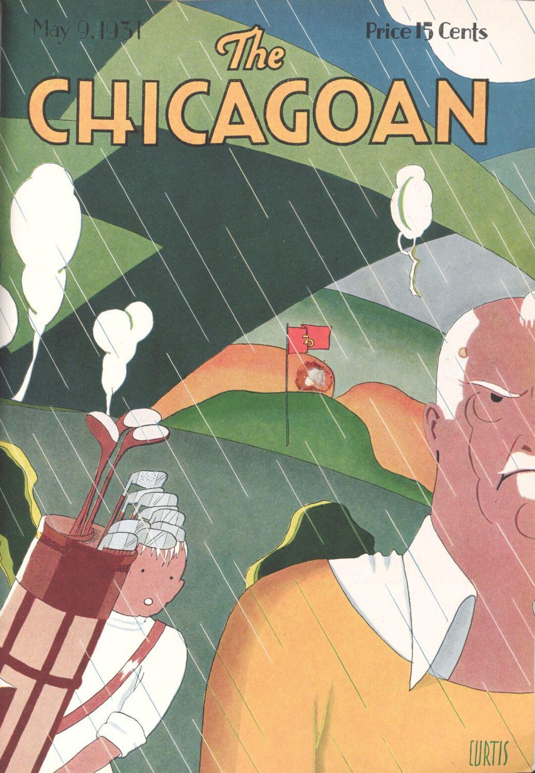 Digital Print Art Deco Cover of the Chicagoan Magazine - May 9, 1931 ...