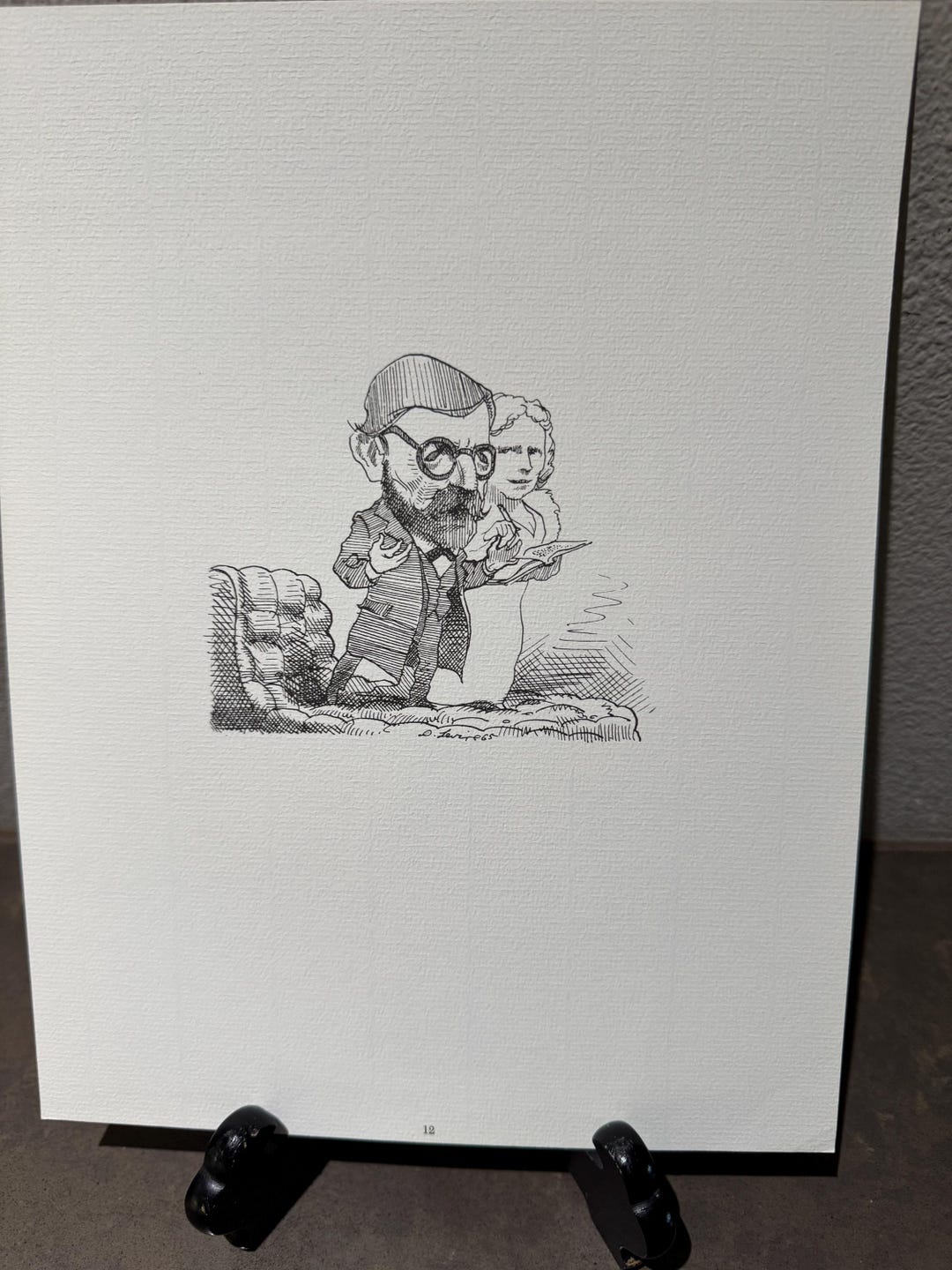 David Levine Caricature of the Father of Psychoanalysis SIGMUND FREUD W ...