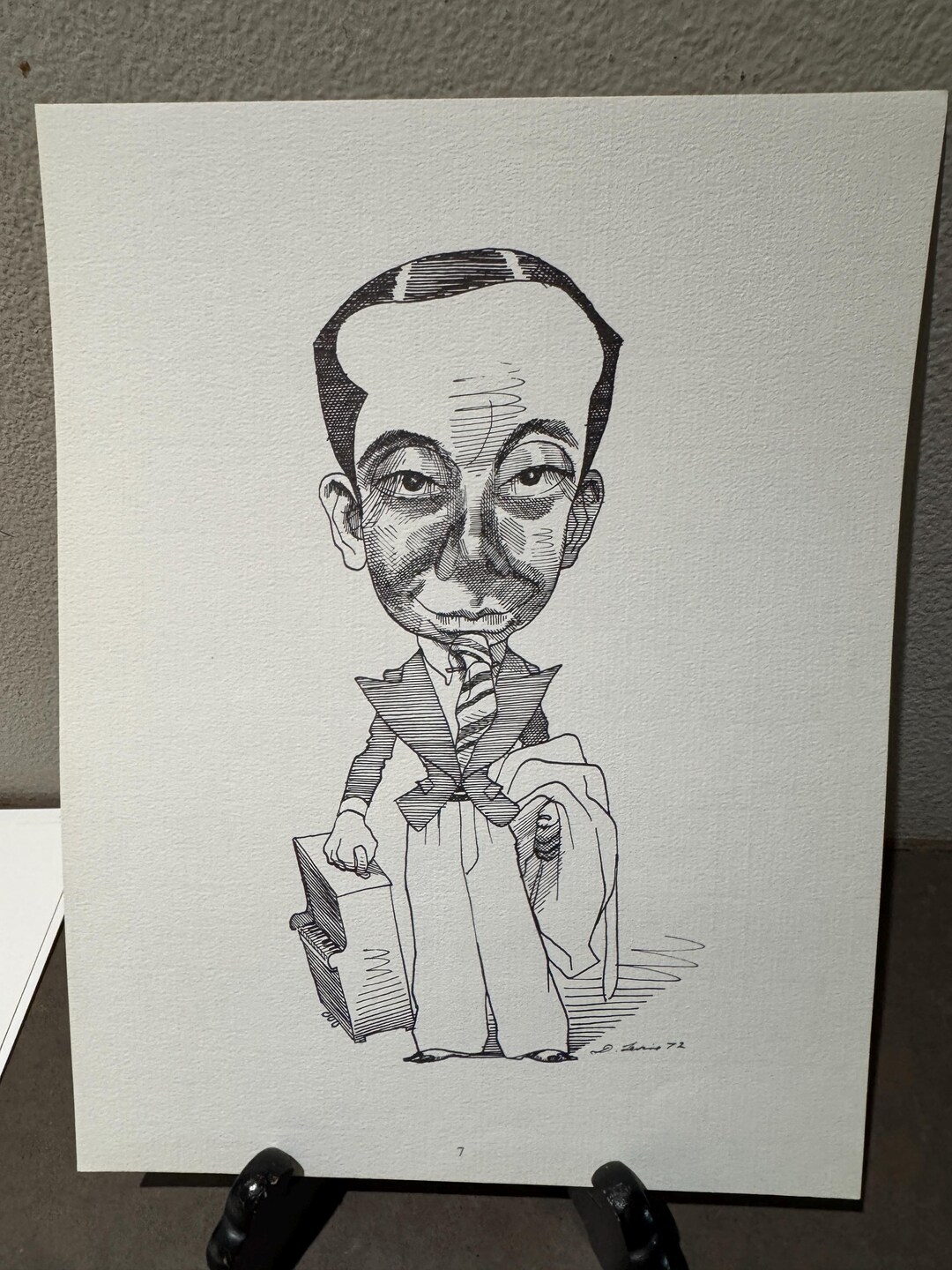 David Levine Caricature of the Great American Composer and Songwriter ...