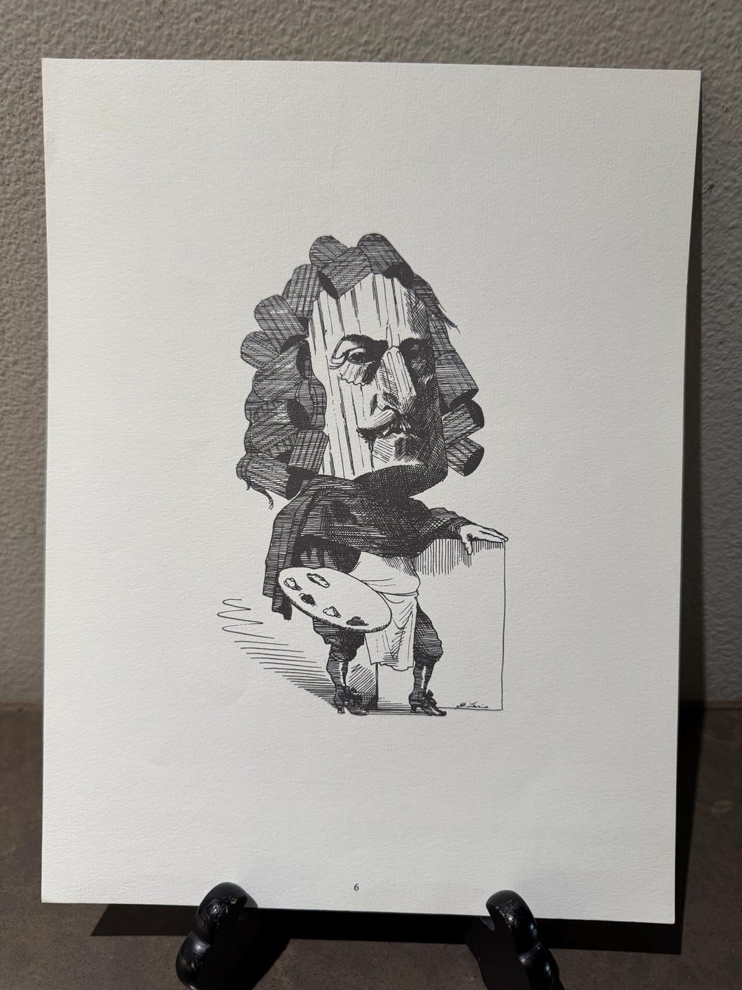 David Levine Caricature of Great French Painter Nicolas Poussin 1594 ...