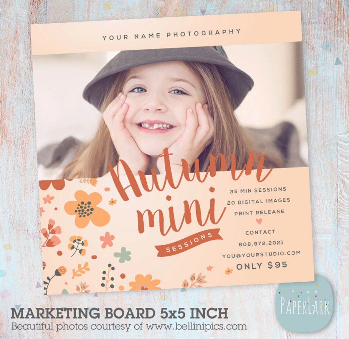 Fall Mini Session Template Photography Marketing Board - Etsy