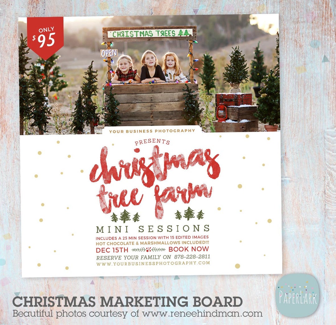 Christmas Tree Farm - Christmas Photography Marketing - Photoshop ...