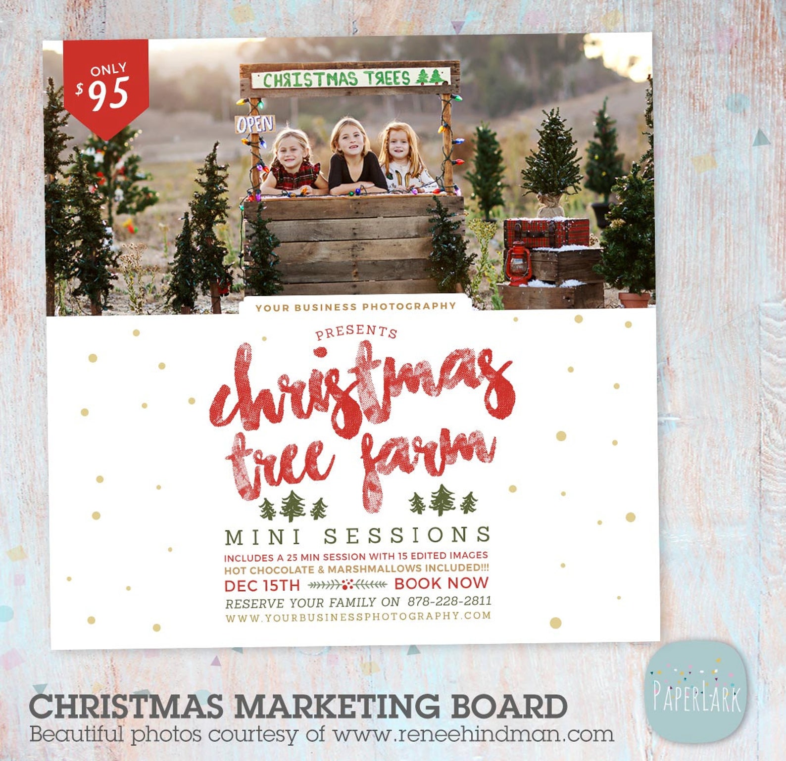 Christmas Tree Farm - Christmas Photography Marketing - Photoshop ...