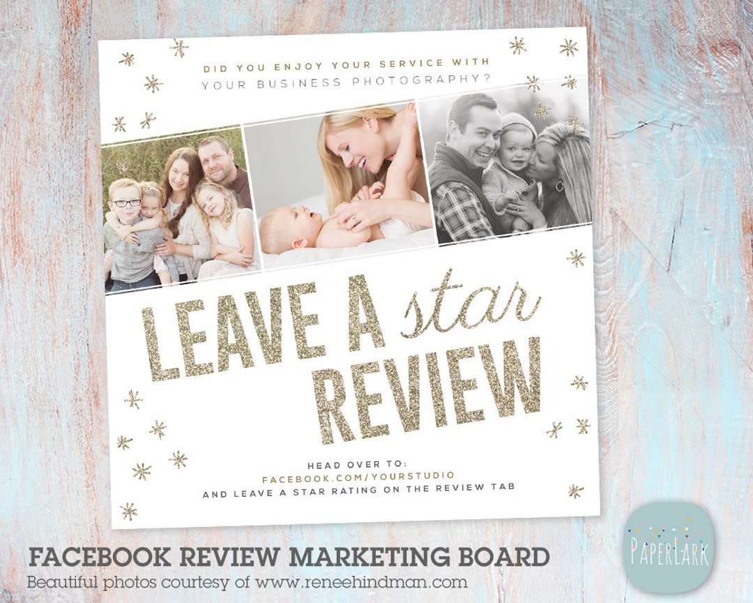 Studio Review Marketing Board Photoshop Template IG010 INSTANT DOWNLOAD ...