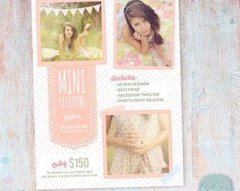 Boudoir Marketing Board Mini Sessions Photoshop Template | Etsy