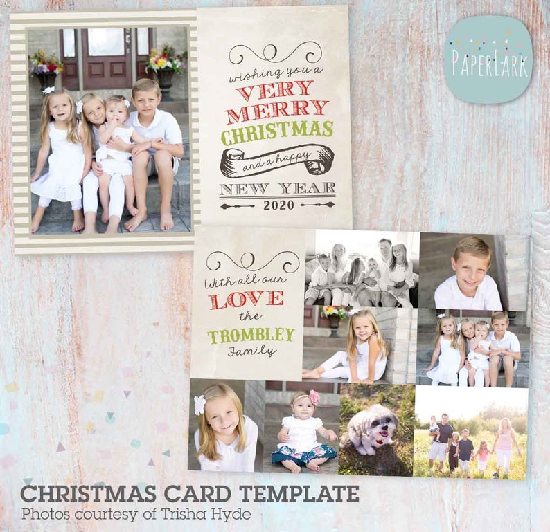 Big Family Christmas CardBig Family Christmas Card Template | Etsy