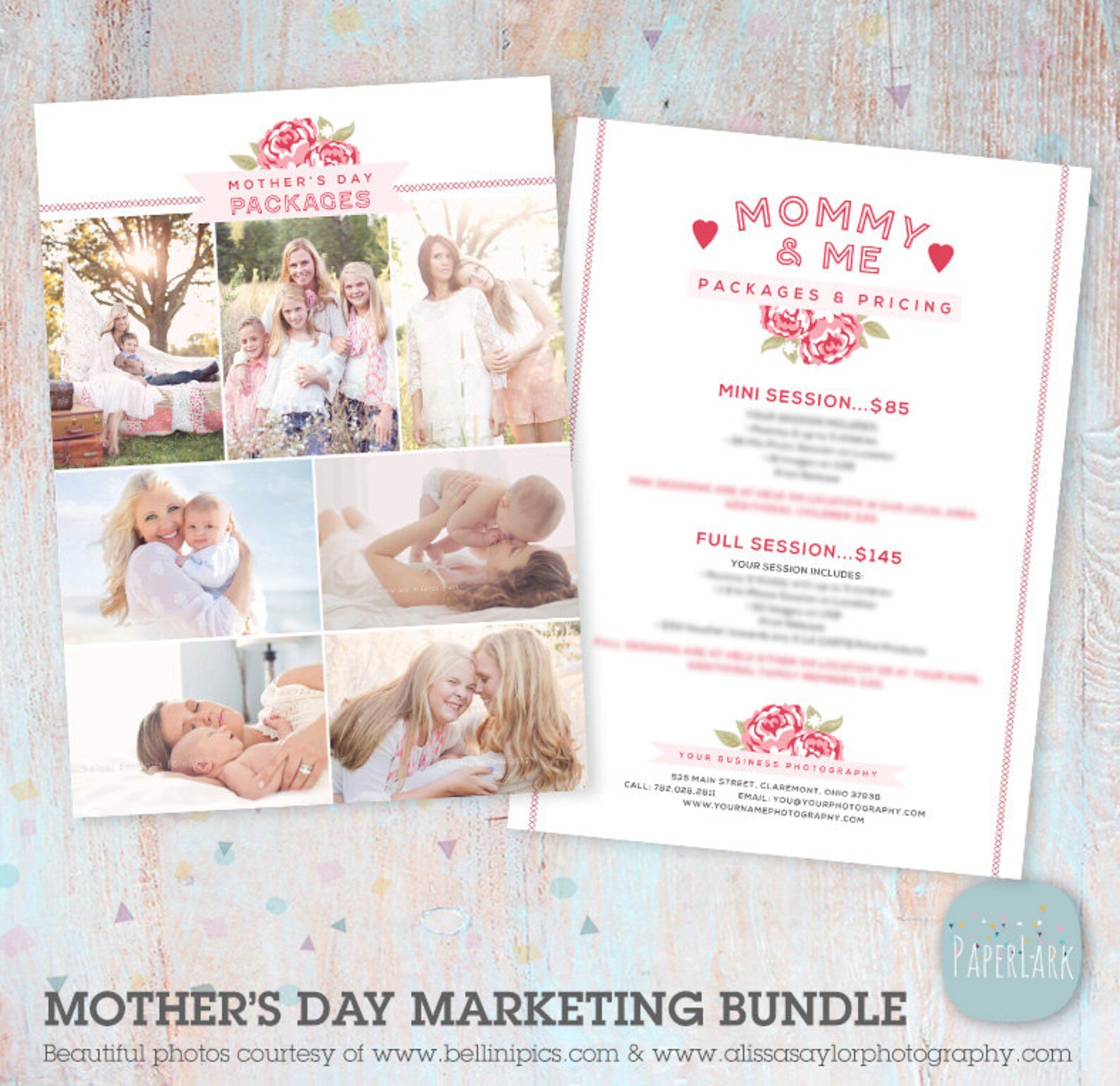 Mother's Day Marketing Template Mommy and Me Mini Session Bundle ...