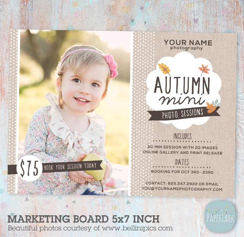 Fall Autumn Photography Marketing Board and Facebook Timeline- Fall ...