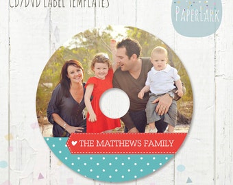 Wedding CD Label Photoshop Template EW001 INSTANT Download | Etsy