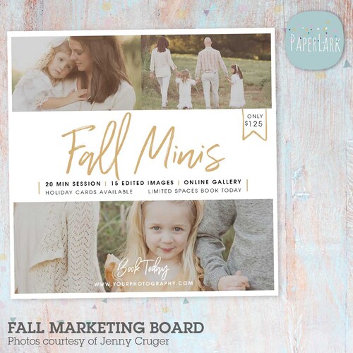 Fall Mini Session Fall Marketing Board Mini Sessions - Etsy