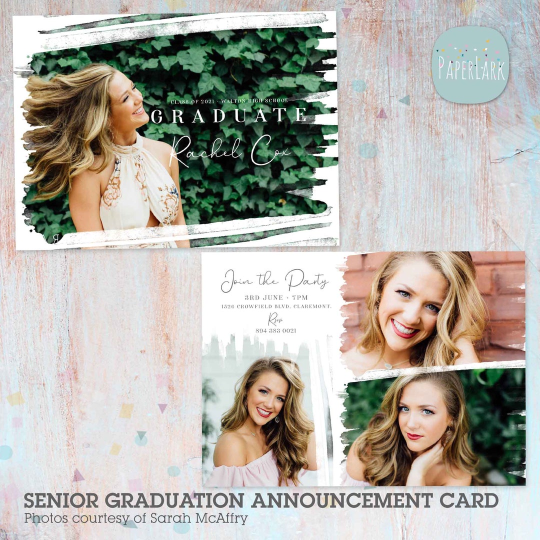 Senior Card, Senior Card Template, Graduation Card, Graduation Template ...
