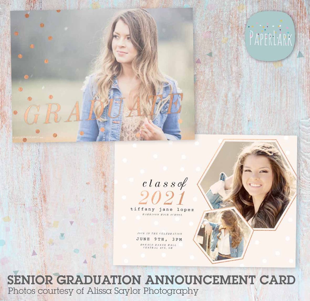 Senior Card, Senior Card Template, Graduation Card, Graduation Template ...