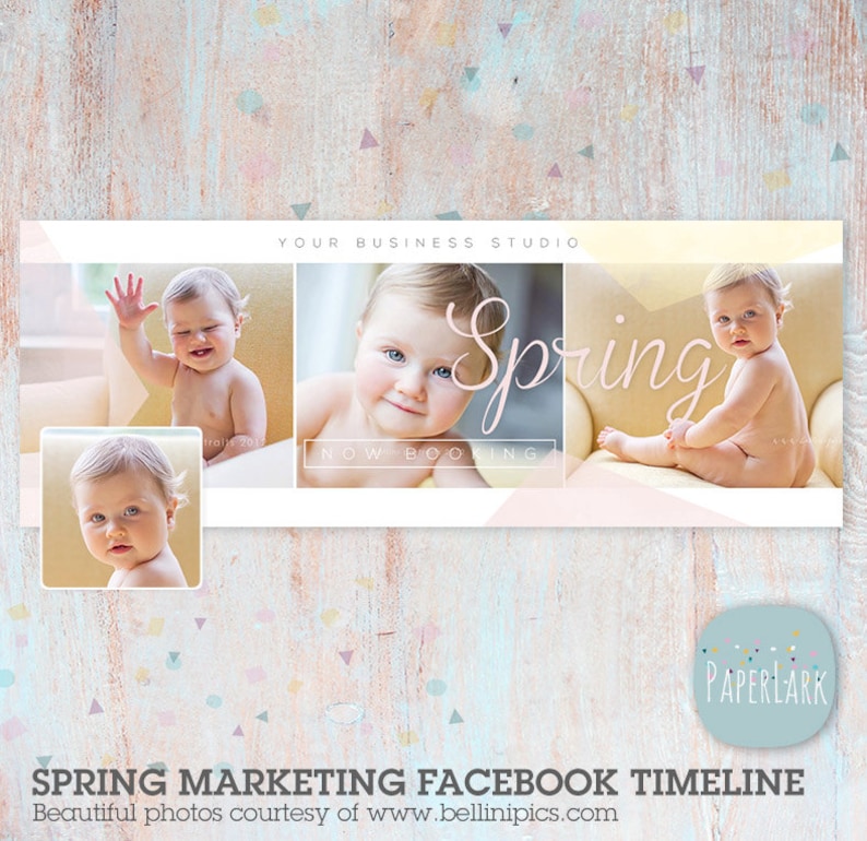 Spring Photography Facebook Timeline Photoshop Template - Etsy