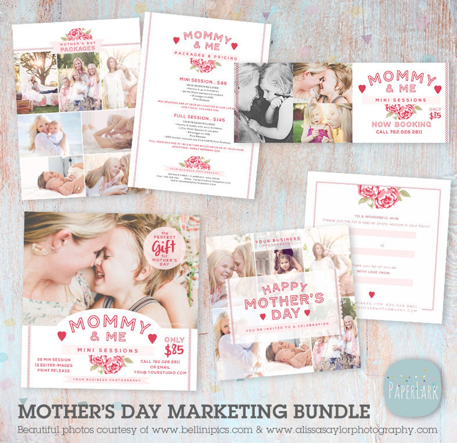 Mother's Day Marketing Template Mommy and Me Mini Session Bundle ...