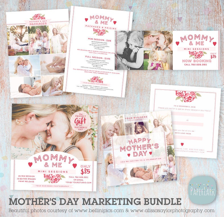Mother's Day Marketing Template Mommy and Me Mini | Etsy