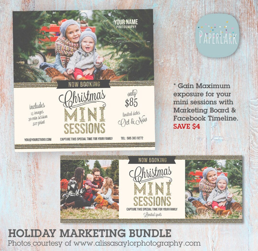 Christmas Bundle Christmas Marketing Xmas Mini Session - Etsy