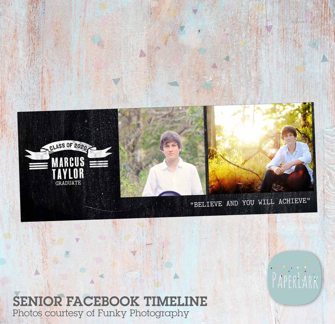 Facebook Timeline Graduation Photoshop Template HG011 - Etsy