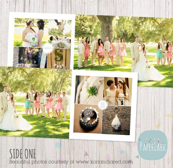 3x3 inch Photoshop template FN003 INSTANT DOWNLOAD Wedding Album ...