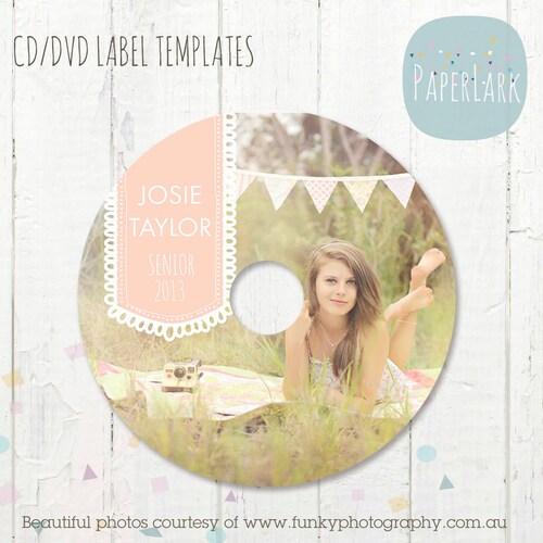 Cd/dvd Label Photoshop Template ES002 INSTANT Download - Etsy