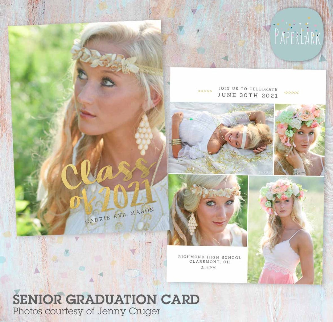 Class of 2022, Announcement Card, Senior Card, Graduation Card ...