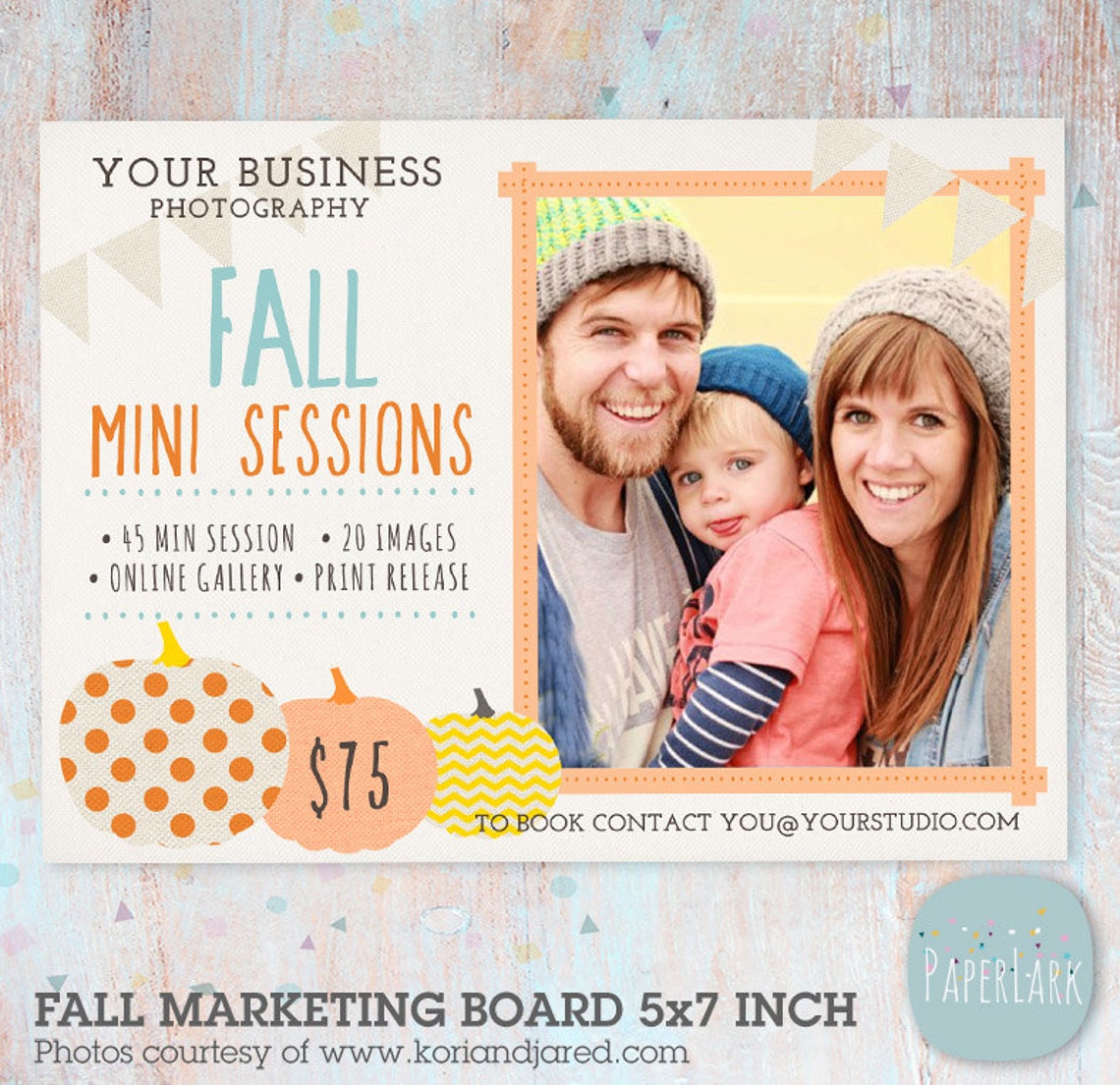 Fall Autumn Photography Marketing Board and Facebook Timeline- Fall ...