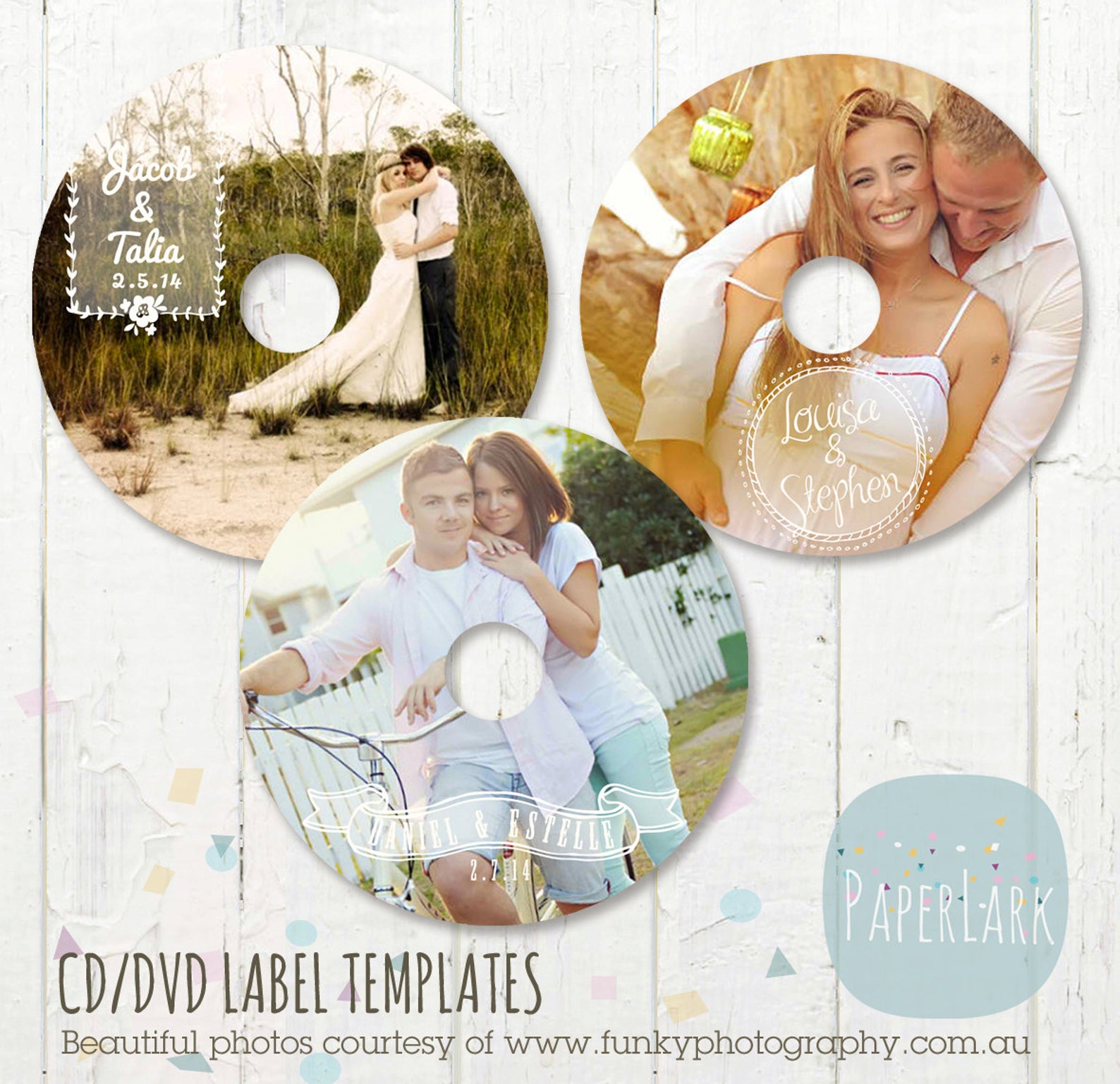 Cd/dvd Label Photoshop Templates EB011 INSTANT Download - Etsy