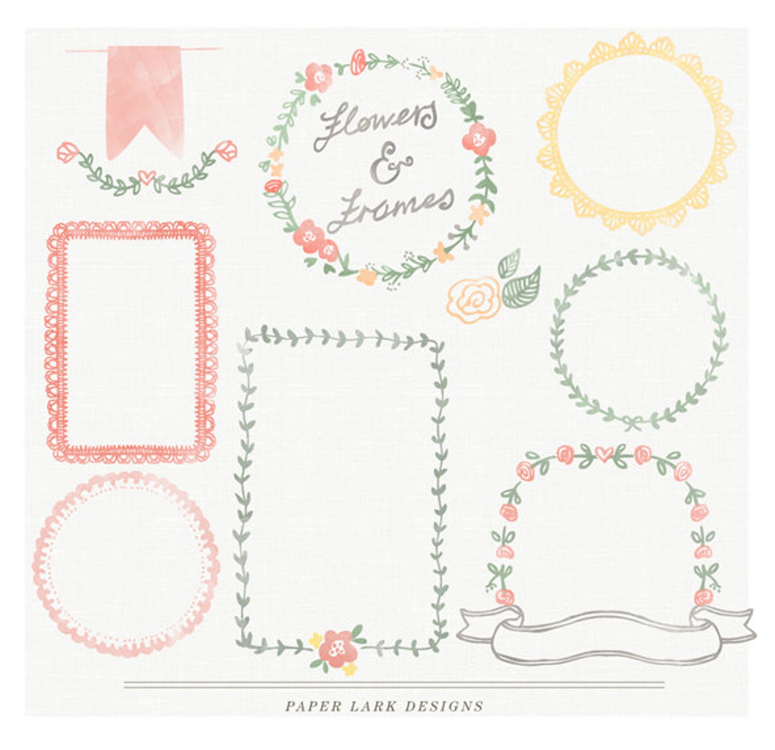 Photoshop Digital Frame Set and Overlays MG004 INSTANT - Etsy