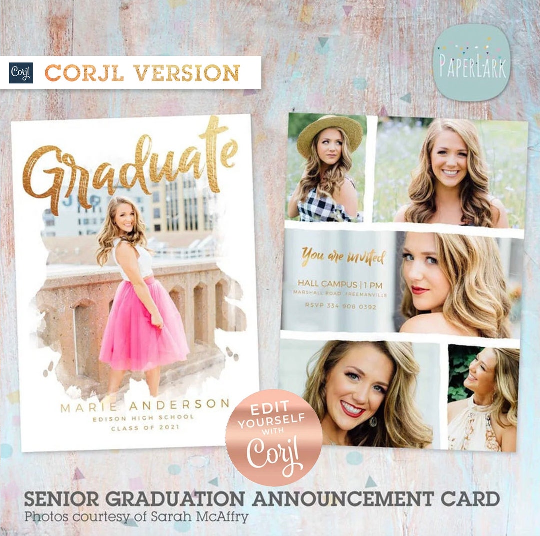 Graduation Card 2022, Senior Announcement Card, Graduation Card, Senior ...
