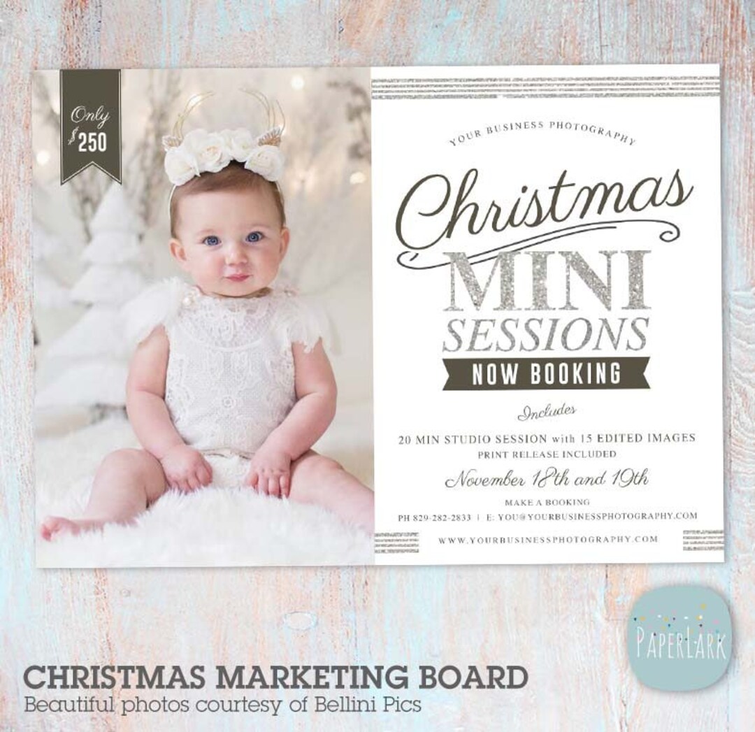 Christmas Holiday Mini Session Template - Photography Marketing ...