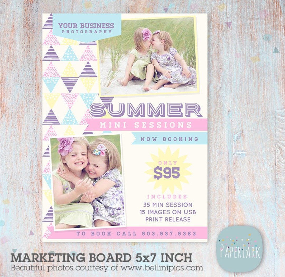 Summer Mini Session Template - Photoshop - IH008- INSTANT DOWNLOAD - Etsy